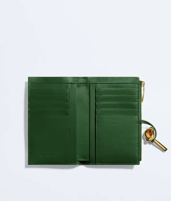 Bottega Veneta Andiamo Medium Bi-fold Wallet - Basil