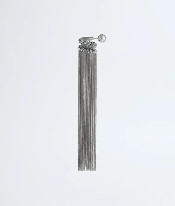 Bottega Veneta Fringes Single Earring - Silver