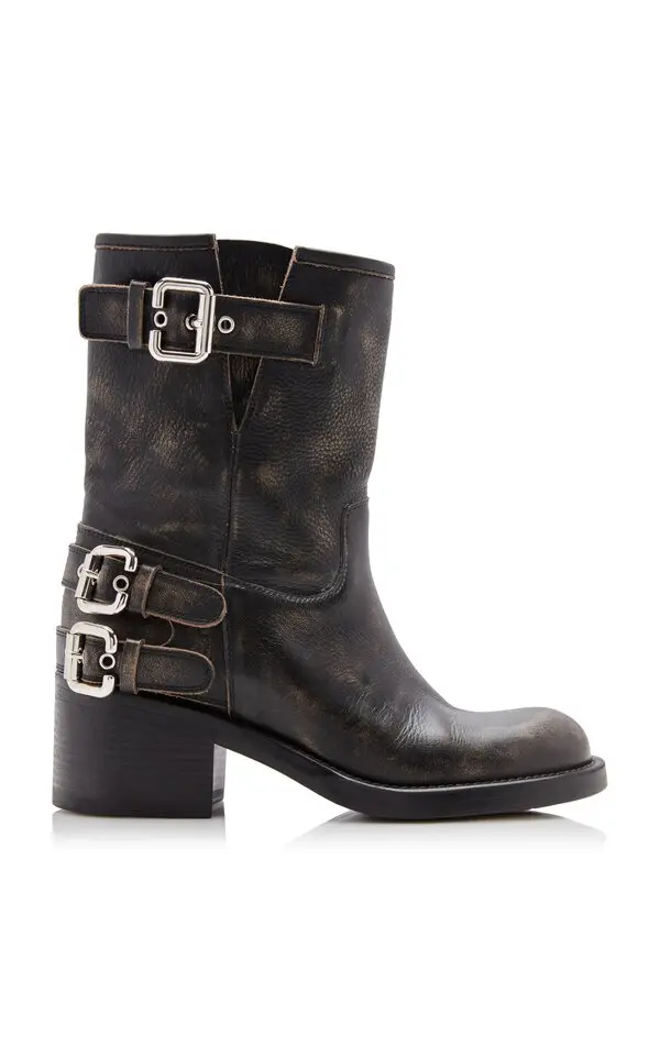 Chloé Dakota Buckled Leather Boots