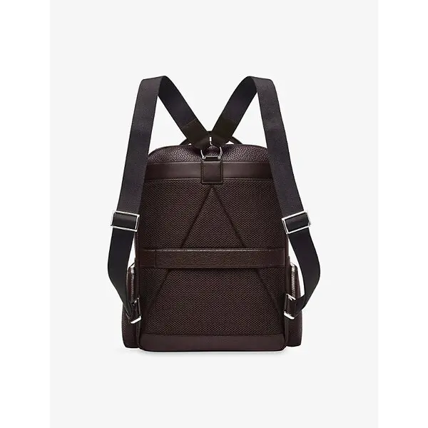 ASPINAL OF LONDON Reporter Leather Backpack