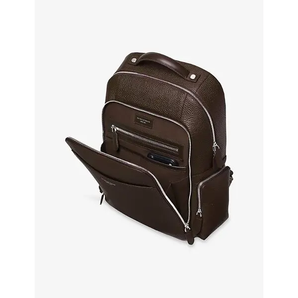 ASPINAL OF LONDON Reporter Leather Backpack