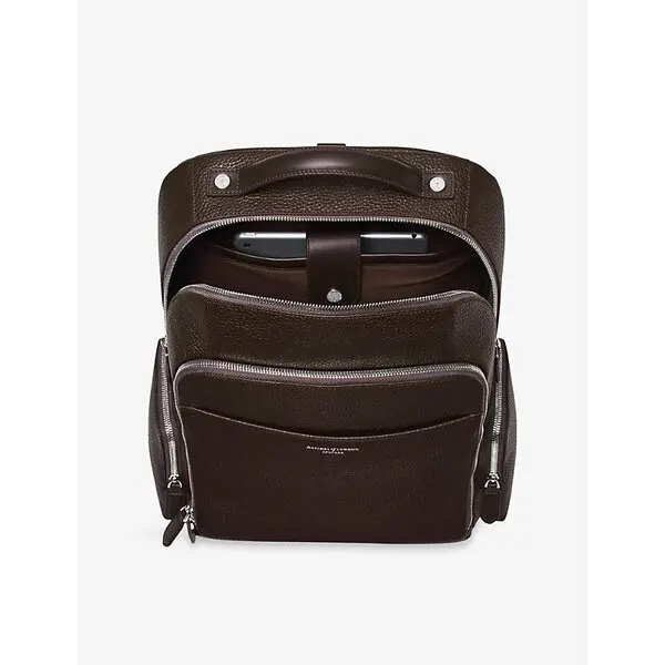 ASPINAL OF LONDON Reporter Leather Backpack