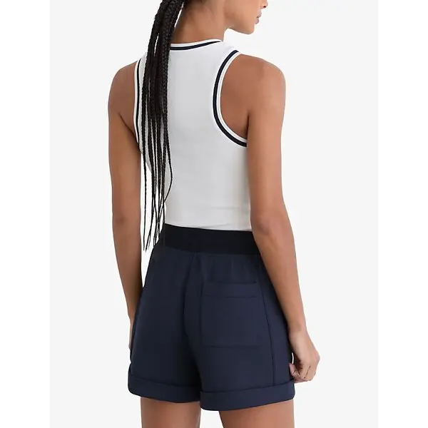 REISS Phoebe Drawstring-waist Stretch-jersey Shorts