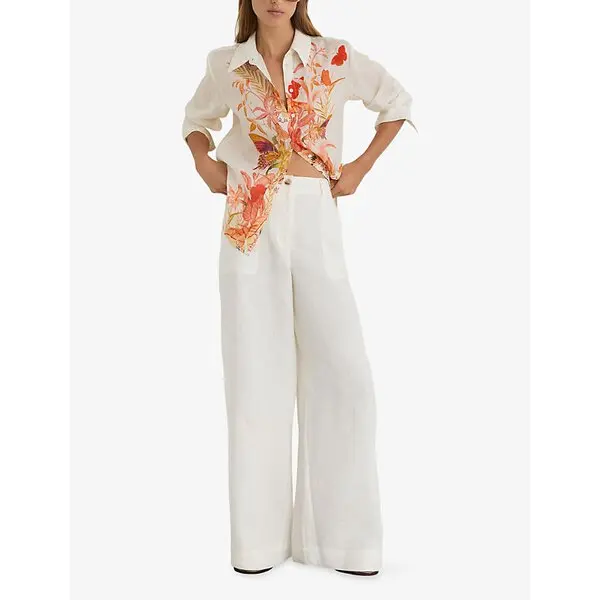 REISS X New York Botanical Garden Cilia Ramie Shirt