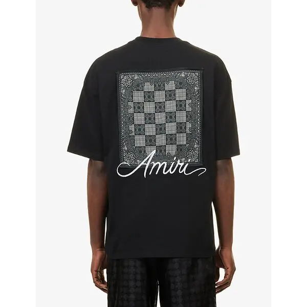 Amiri Ma Check-patch Skate Cotton-jersey T-shirt Xxl