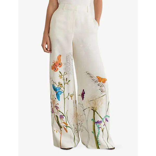 REISS X New York Botanical Garden Frankie Woven Trousers