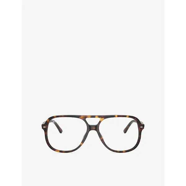 Ray-ban Rb5698 Square-frame Tortoiseshell Acetate Optical Glasses - Brown