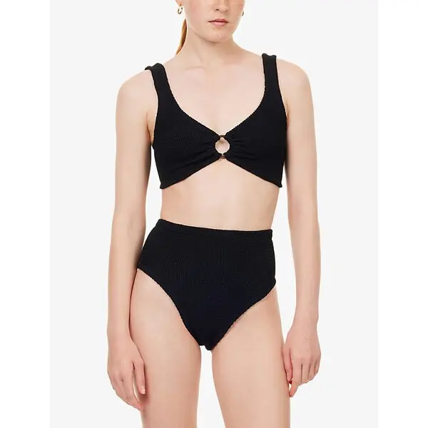 Hunza G Nadine Gold-hoop Bikini Set
