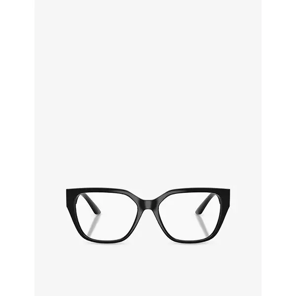 Versace Ve3387u Square-frame Acetate Optical Glasses - Black