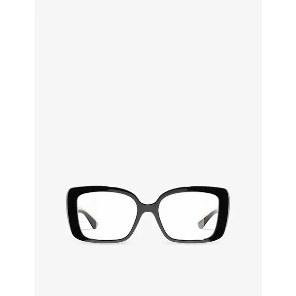 Chanel Ch3502b Square-frame Acetate Optical Glasses - Black