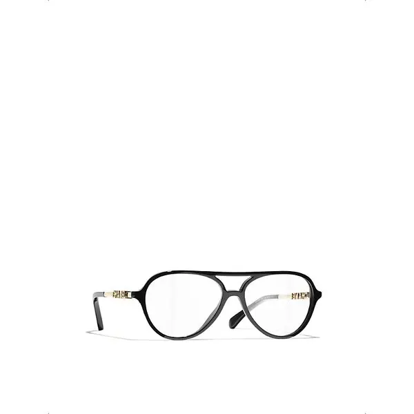 Chanel Ch3504 Pilot-frame Metal Optical Glasses