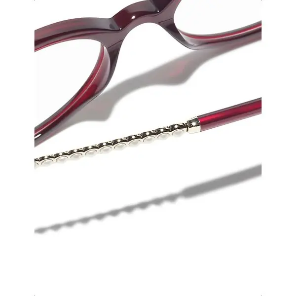 Chanel Ch3499ha Oval-frame Metal Optical Glasses