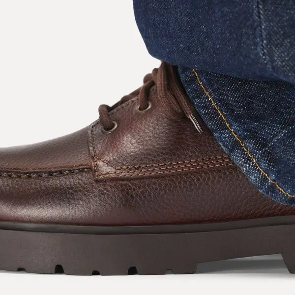 BIRKENSTOCK Highwood Moc Lace Low Natural Leather - Chocolate