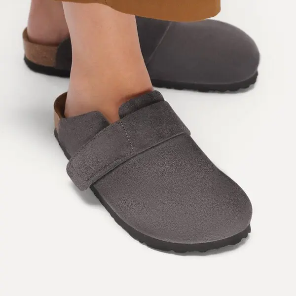 BIRKENSTOCK Loma Suede Leather - Charcoal