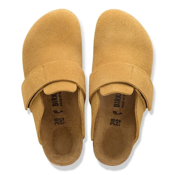 BIRKENSTOCK Loma Suede Leather Clogs - Cork Brown