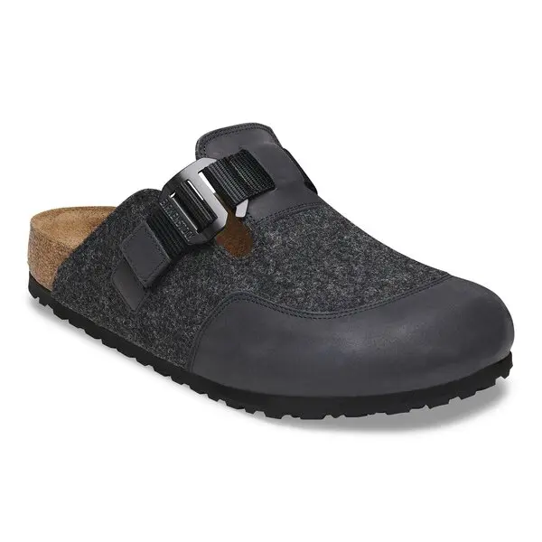 BIRKENSTOCK Boston Nova Felt Leather/textile/felt - Anthracite