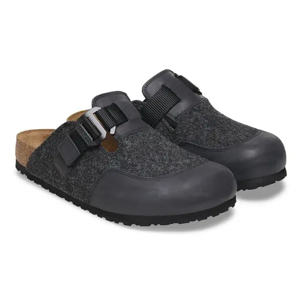 BIRKENSTOCK Boston Nova Felt Leather/textile/felt - Anthracite