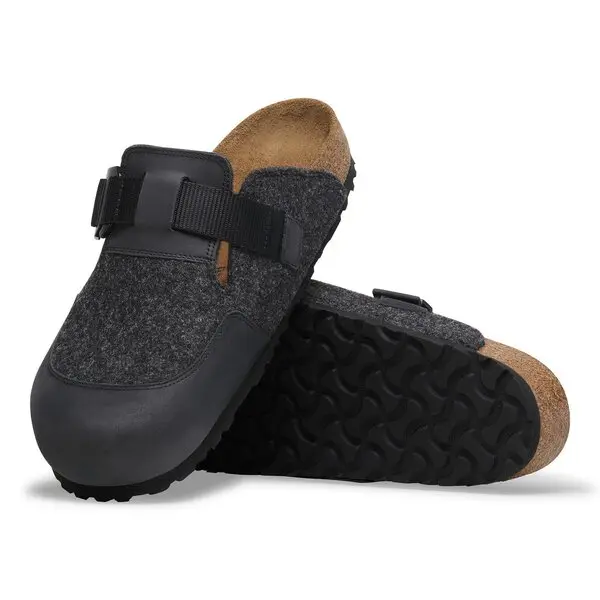BIRKENSTOCK Boston Nova Felt Leather/textile/felt - Anthracite