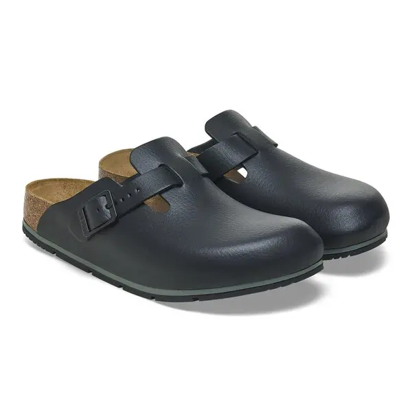 BIRKENSTOCK Boston Pro Natural Leather - Black