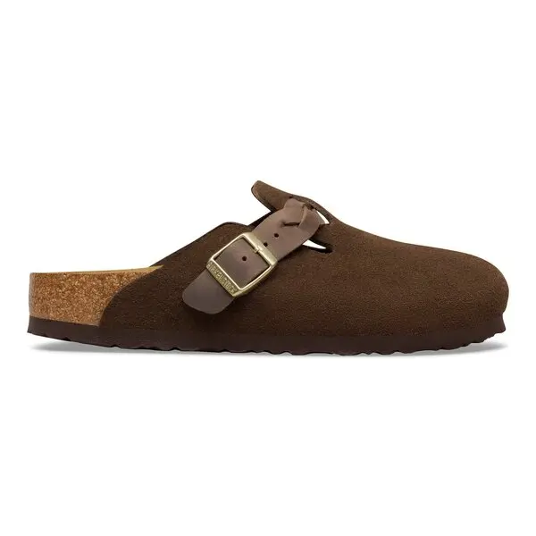 BIRKENSTOCK Boston Braided Suede Leather