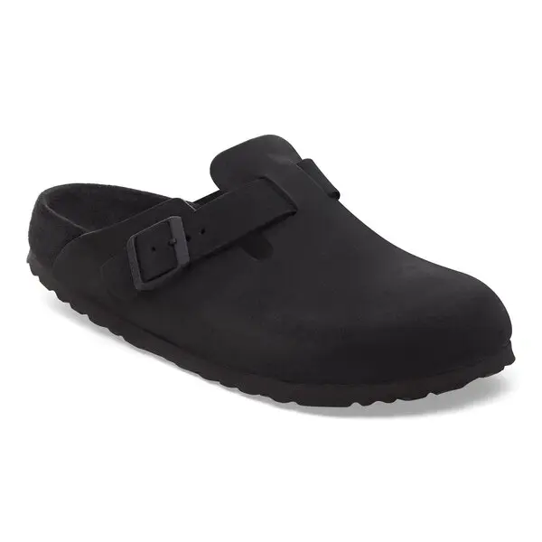 BIRKENSTOCK Boston Nubuck Leather - Black