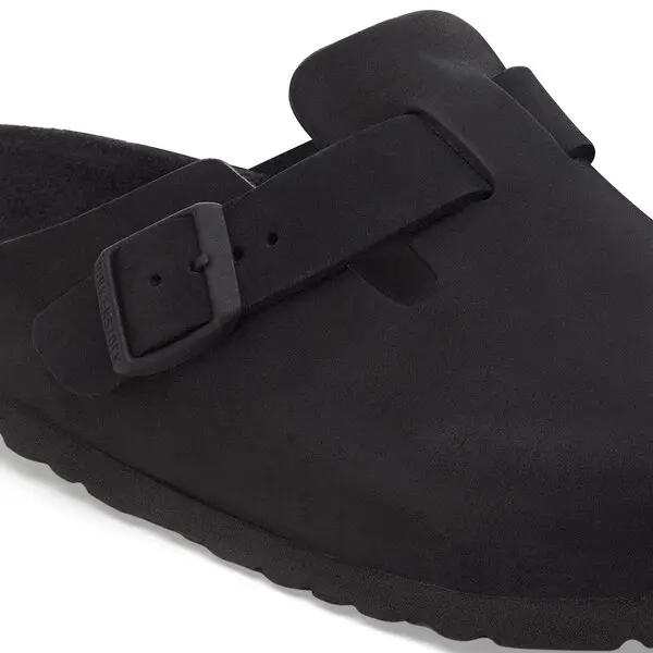 BIRKENSTOCK Boston Nubuck Leather - Black