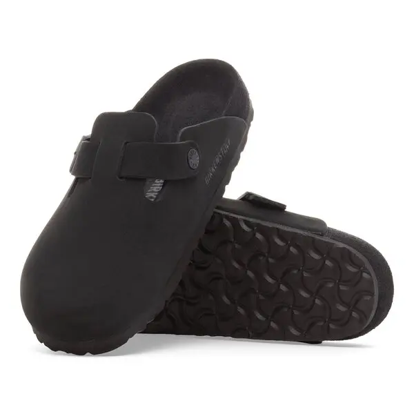 BIRKENSTOCK Boston Nubuck Leather - Black