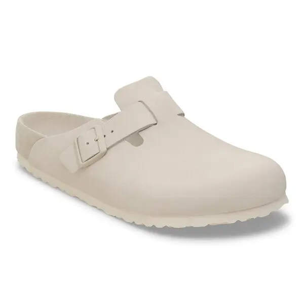 BIRKENSTOCK Boston Nubuck Leather Clogs - Oyster