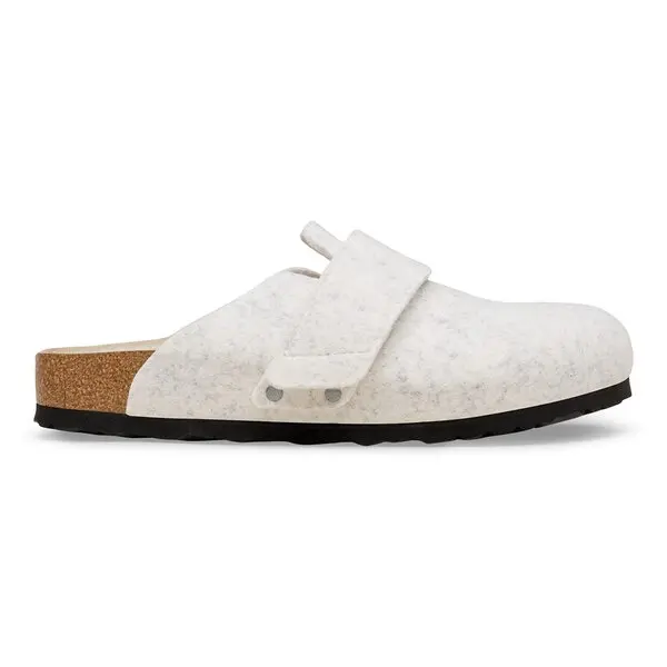 BIRKENSTOCK Loma Shearling Felt Clogs - Oyster