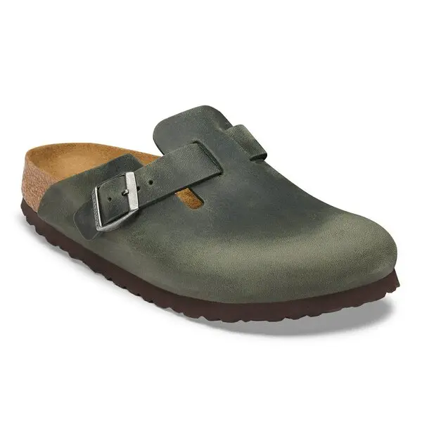 BIRKENSTOCK Boston Natural Leather Oiled - Thyme