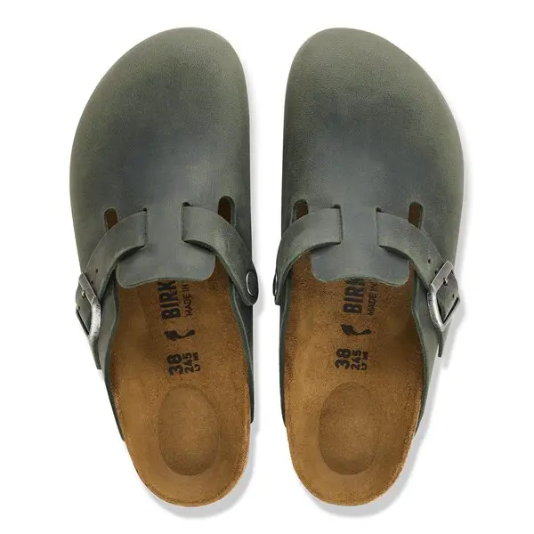 BIRKENSTOCK Boston Natural Leather Oiled - Thyme