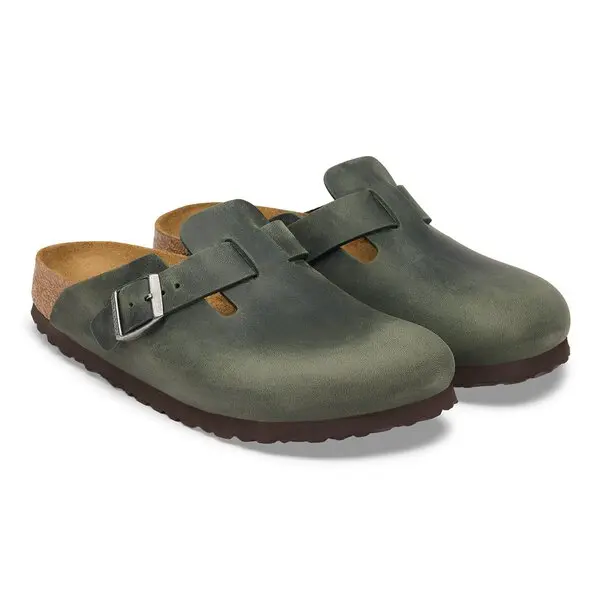 BIRKENSTOCK Boston Natural Leather Oiled - Thyme