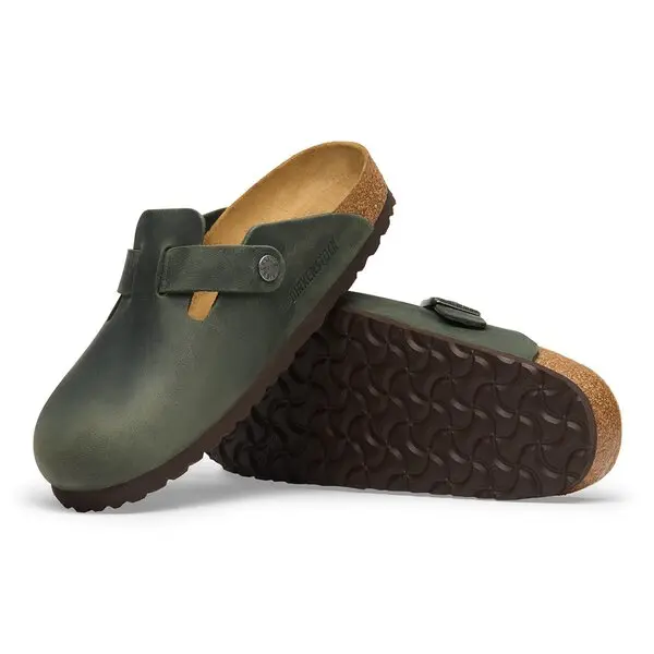 BIRKENSTOCK Boston Natural Leather Oiled - Thyme