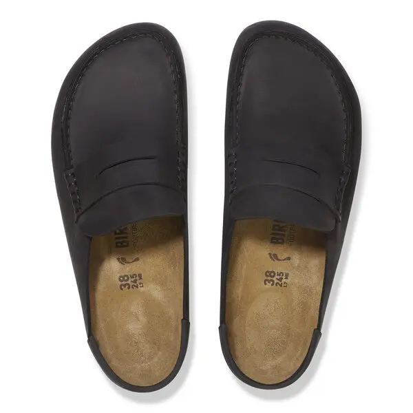 BIRKENSTOCK Naples Wrapped Natural Leather Oiled - Black