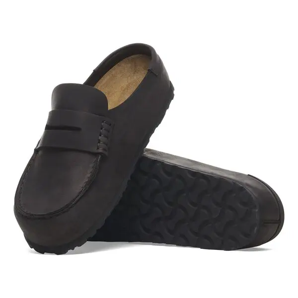 BIRKENSTOCK Naples Wrapped Natural Leather Oiled - Black