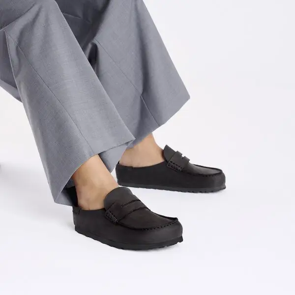 BIRKENSTOCK Naples Wrapped Natural Leather Oiled - Black
