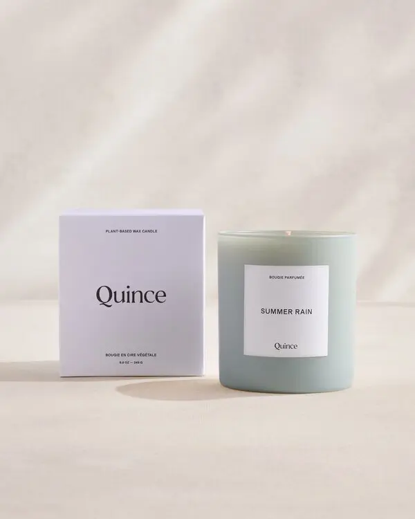 Quince Summer Rain Limited Edition Candle, Plant-based Wax