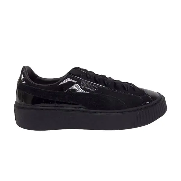 PUMA Wmns Basket Platform Patent Leather - Black