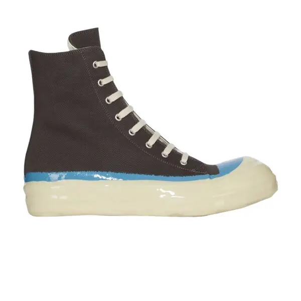Rick Owens Concordians Overdyed Denim High 'dark Dust Blue Light Beige - Brown