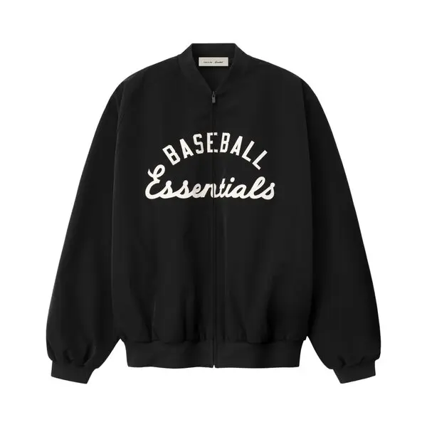 Fear Of God Mlb Full Zip Bomber - Black
