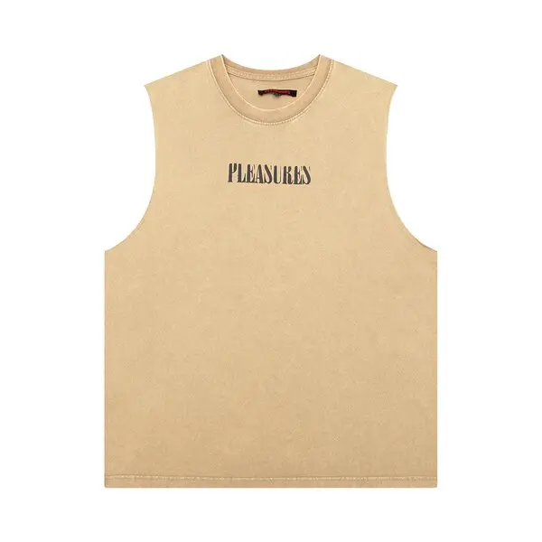 PLEASURES Onyx Sleeveless Shirt - Tan