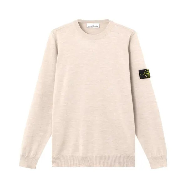 Stone Island Crew Neck Sweatshirt - Tan
