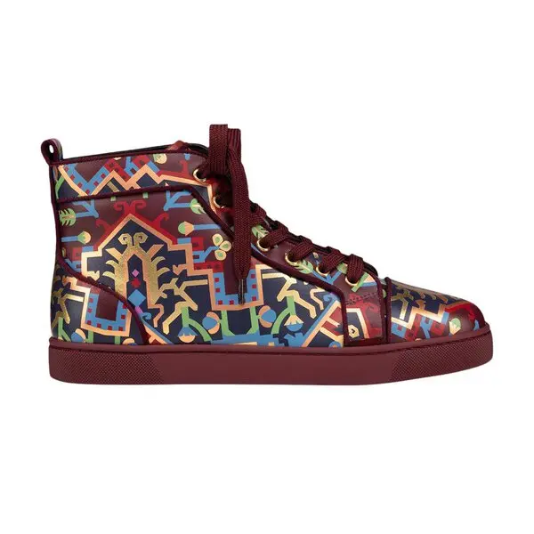 CHRISTIAN LOUBOUTIN Yaz Bukey X Louis Orlato Flat High 'persian Rugs - Red