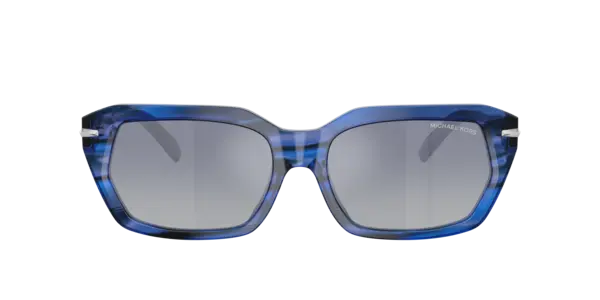 Michael Kors Lake Tahoe Sunglasses - Grey Gradient Blue Mirror