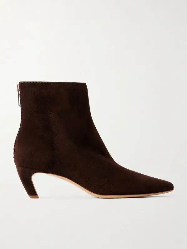 Gabriela Hearst Clayton Suede Ankle Boots - Brown
