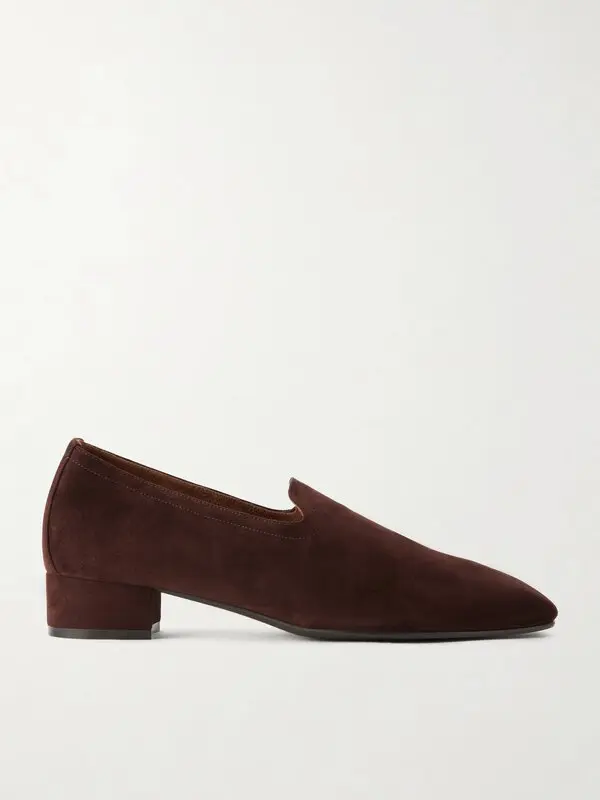 HERBERT LEVINE Soft Touch Suede Loafers - Brown