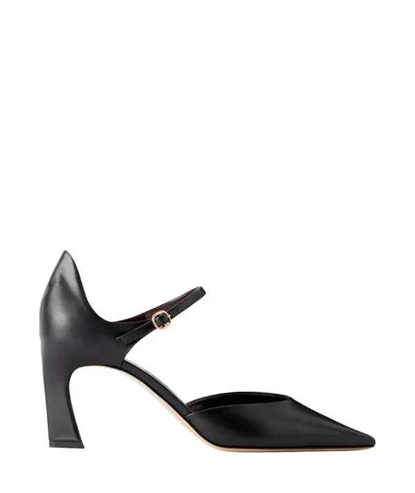 Gabriela Hearst Devil Leather Mary Jane Pumps - Black
