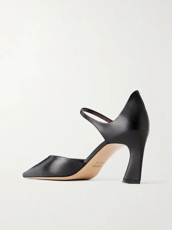 Gabriela Hearst Devil Leather Mary Jane Pumps - Black