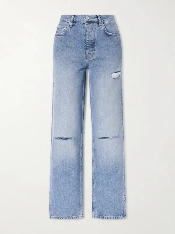 ANINE BING Roy Straight-leg Jeans - Blue