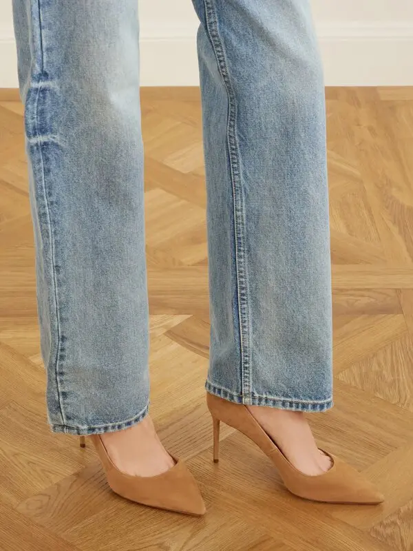 AQUAZZURA Purist 85 Suede Pumps